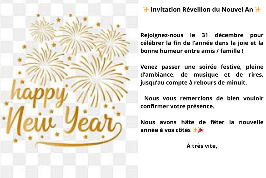 December 31st Invitation Card – Digital & Printable Template – Instant ...