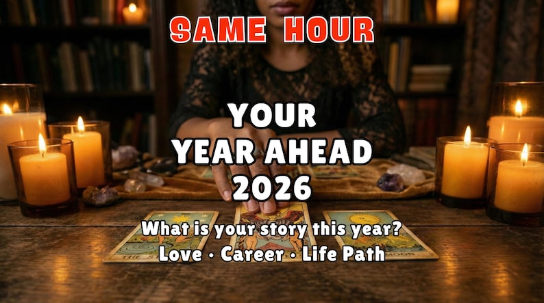 2026 Year Ahead Tarot Reading, Same Hour | 12 Month Future Forecast ...