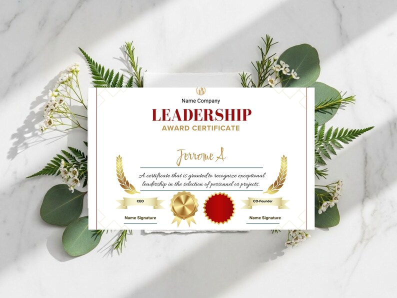 Editable Certificate Template | Canva Template Digital Download ...