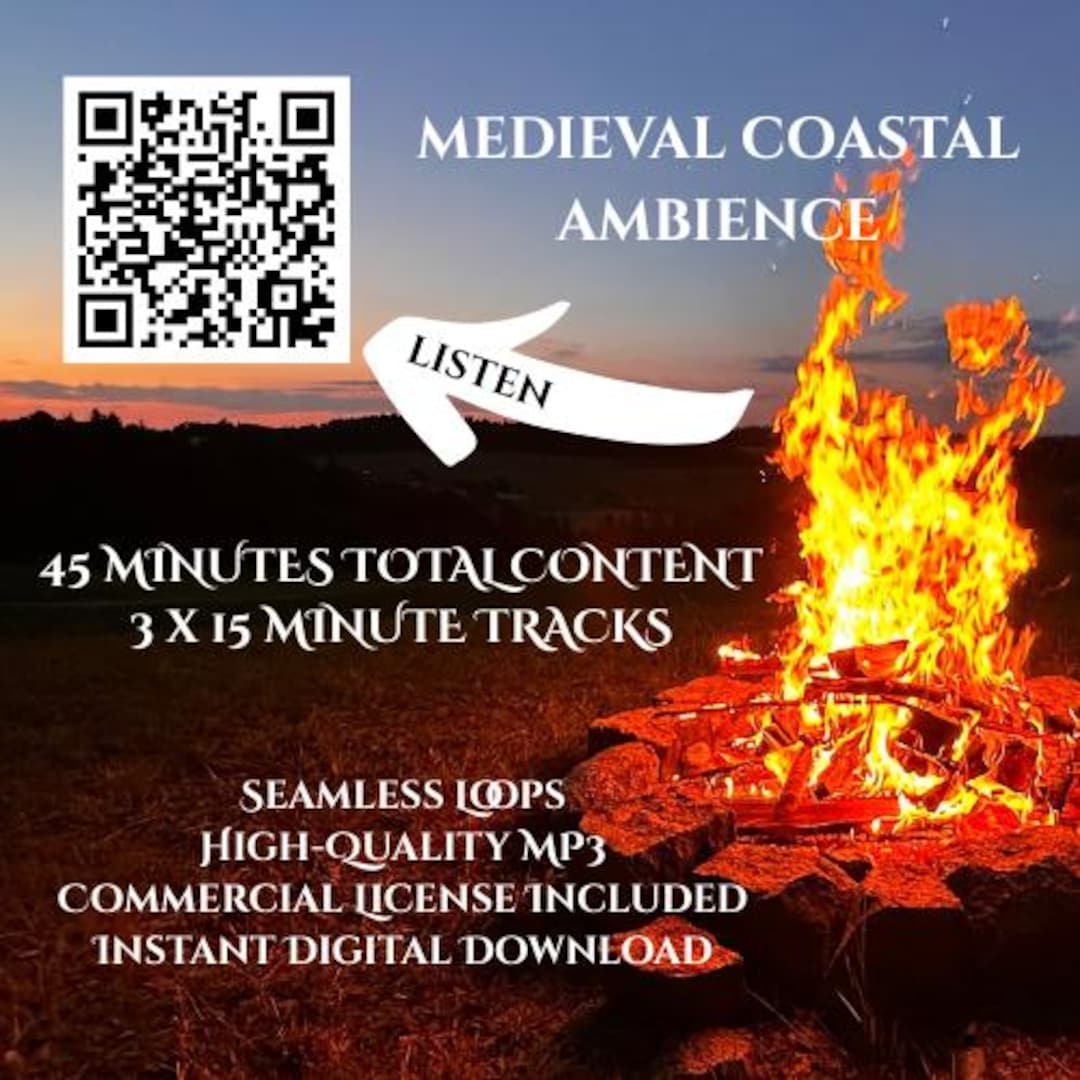 Medieval Ambience, 3 Track Bundle Total 45 Min, High Quality MP3 for D ...