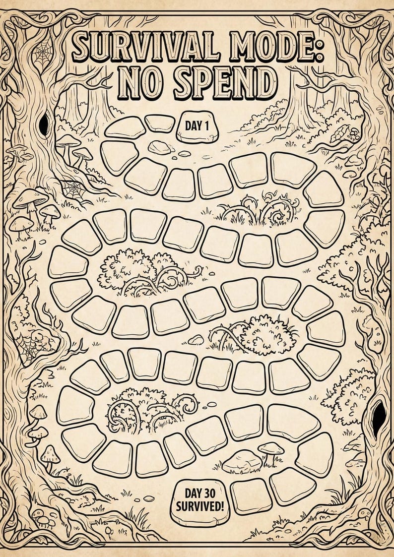 RPG Savings Challenge Bundle Printable | Gamified Budget Planner PDF ...