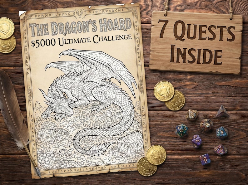 RPG Savings Challenge Bundle Printable | Gamified Budget Planner PDF ...