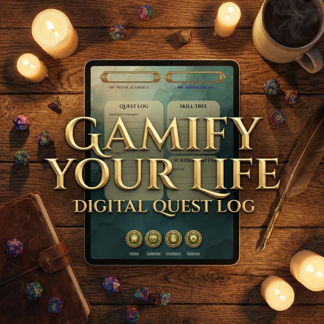 RPG Digital Planner 2026 | ADHD Dopamine Dashboard & Quest Log ...