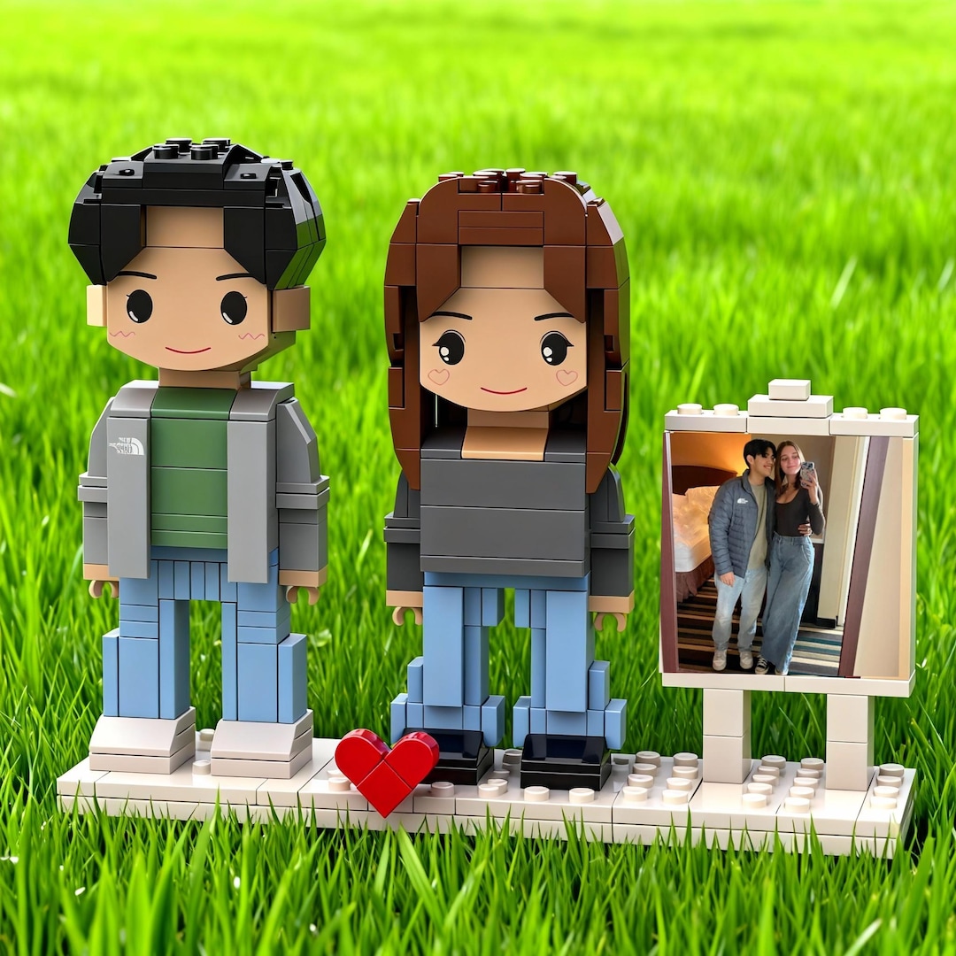 Custom Brick Mini Figures for Couples – Personalized Gift, Customizable ...