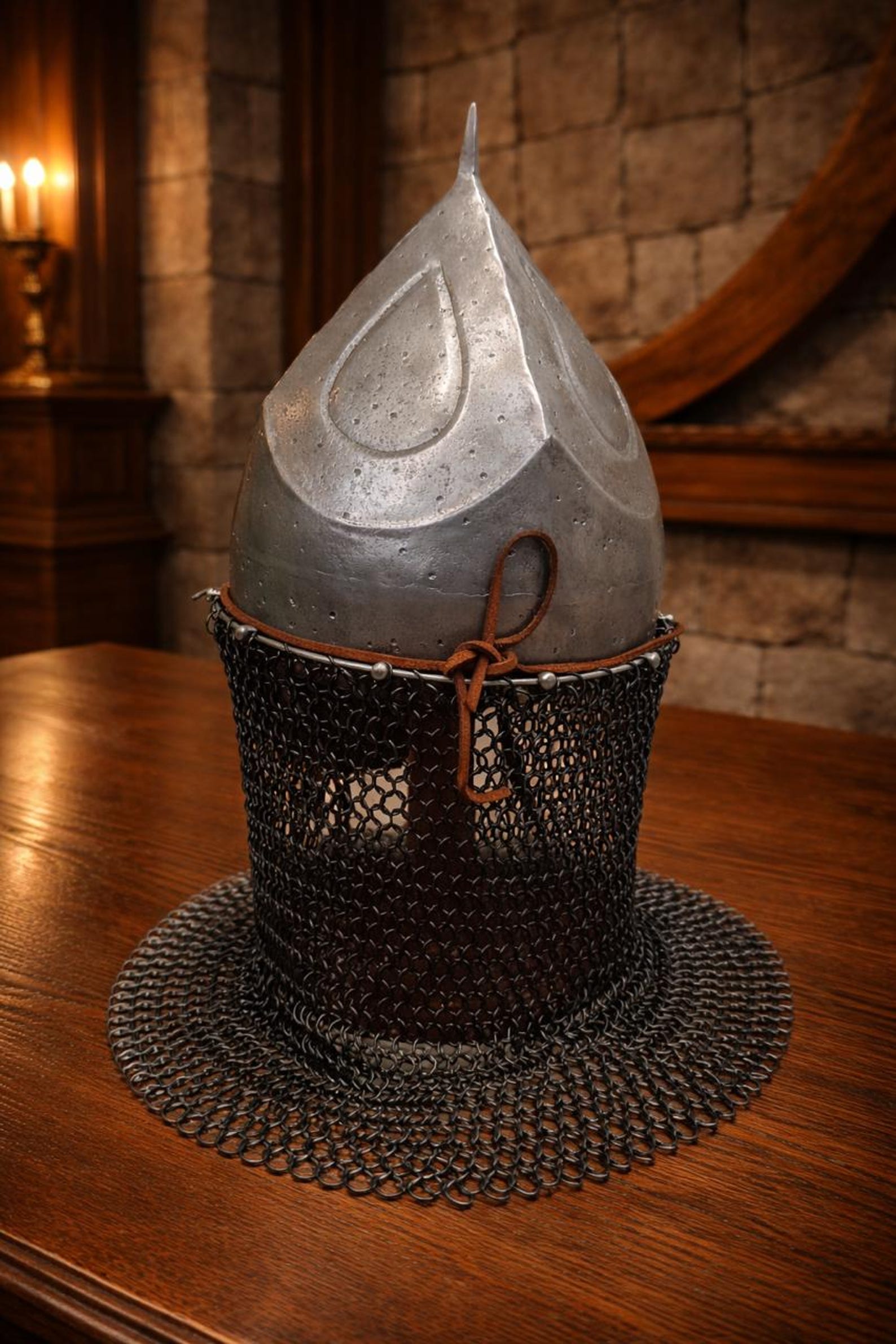 Historical Medieval Knight Helmet | Handcrafted Steel Face Mask With ...