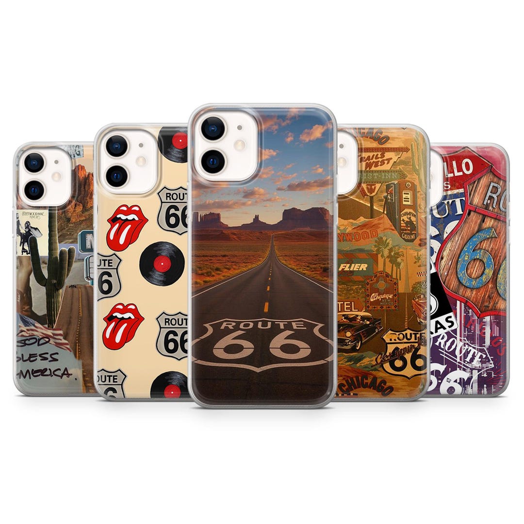 Route 66 Phone Case Road Driving Cover for iPhone 17, 16pro, 15, 14, 13 ...