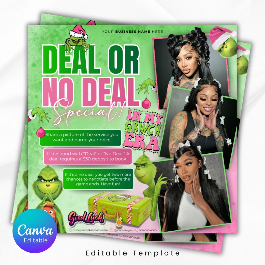 Deal or No Deal Flyer, December Bookings, December Booking Flyer ...