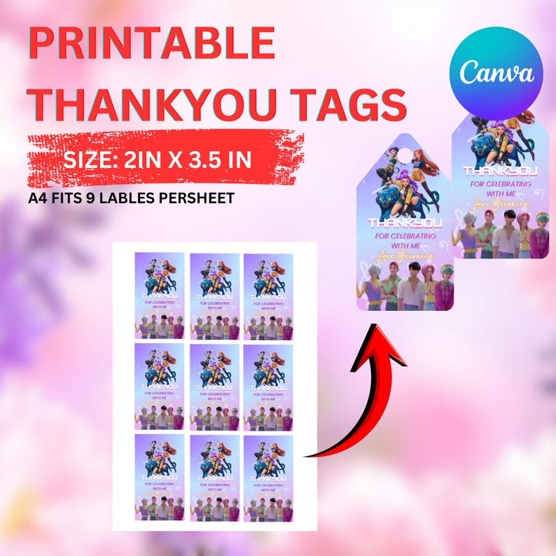 Kpop Demon Hunters Mega Party Bundle: Demon Hunters Printable Set, Saja ...