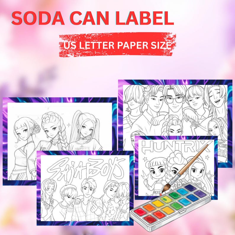 Kpop Demon Hunters Mega Party Bundle: Demon Hunters Printable Set, Saja ...