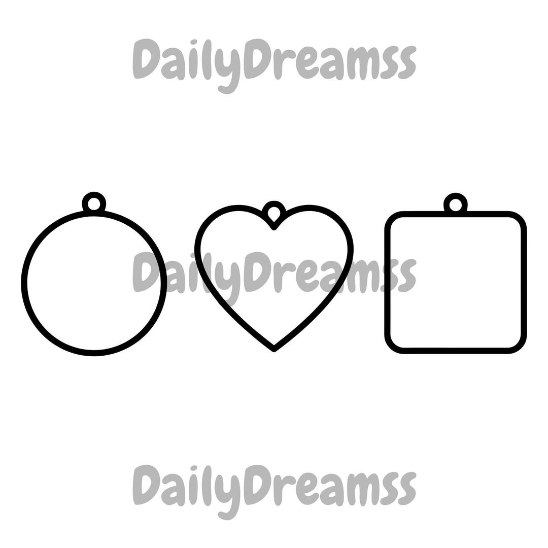 Keychain SVG | Custom Key Tag Design | Simple Accessory Template ...