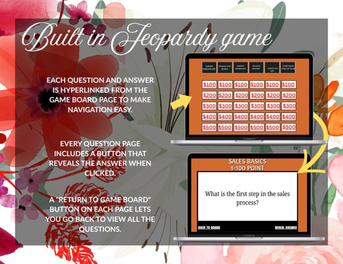 Interactive Jeopardy Board Template | Editable Jeopardy Game ...