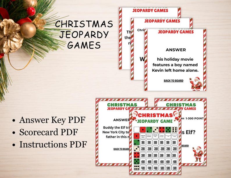 Christmas Jeopardy Game Template – Fun Holiday Quiz | Canva Editable ...