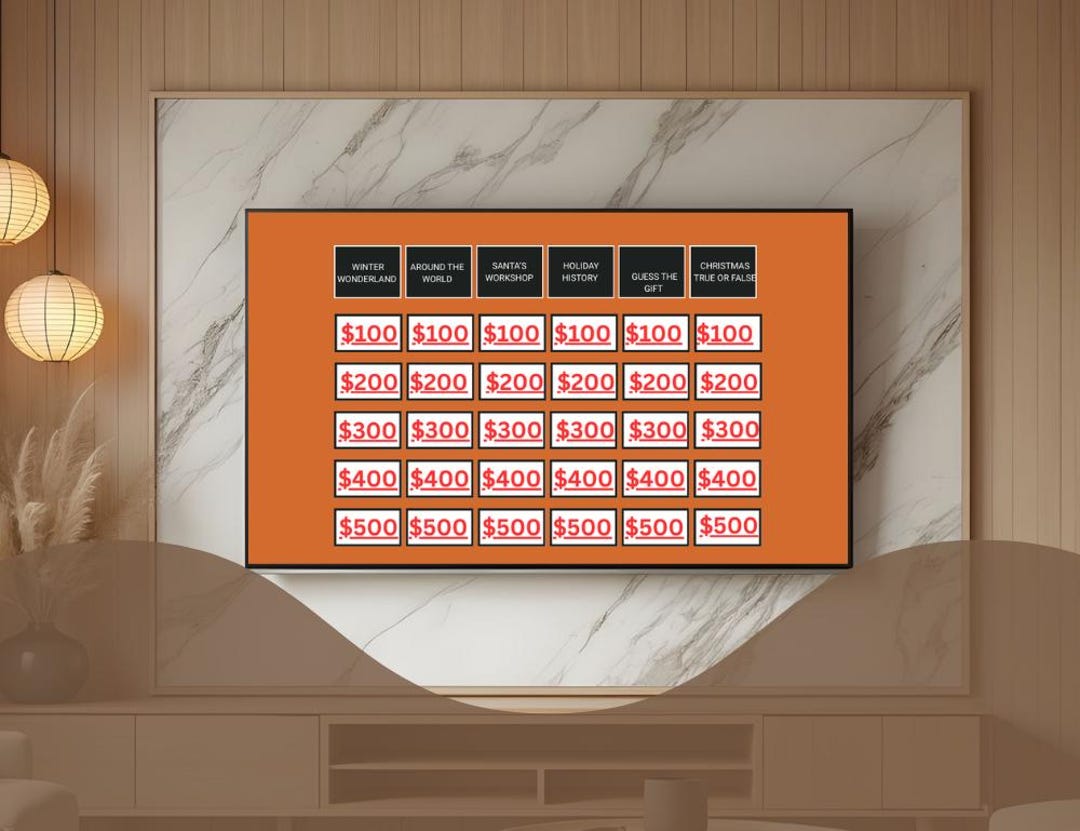 Interactive Jeopardy Board Template | Editable Jeopardy Game ...