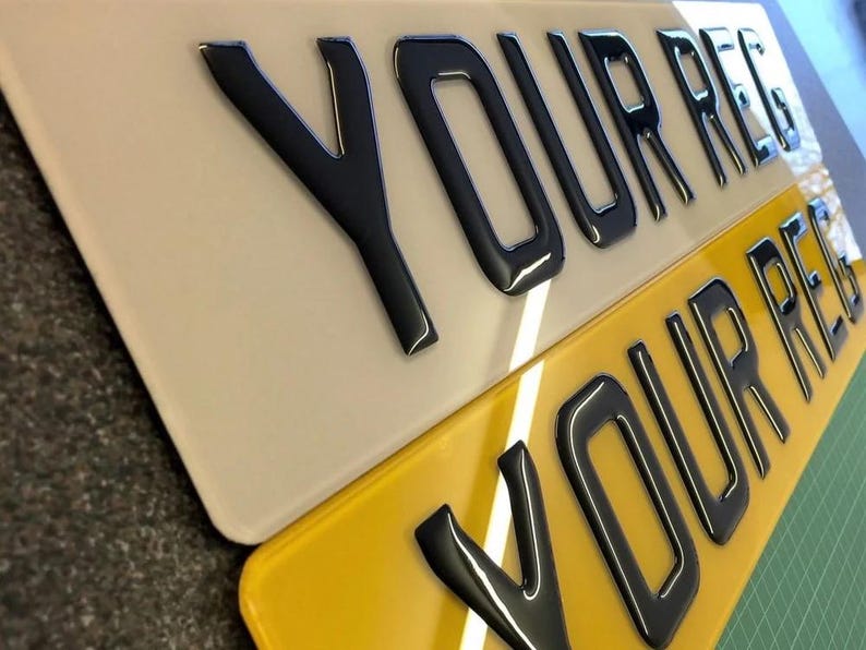Number Plates 3D – 100% Road/mot Legal/show Plate | Custom UK Car ...