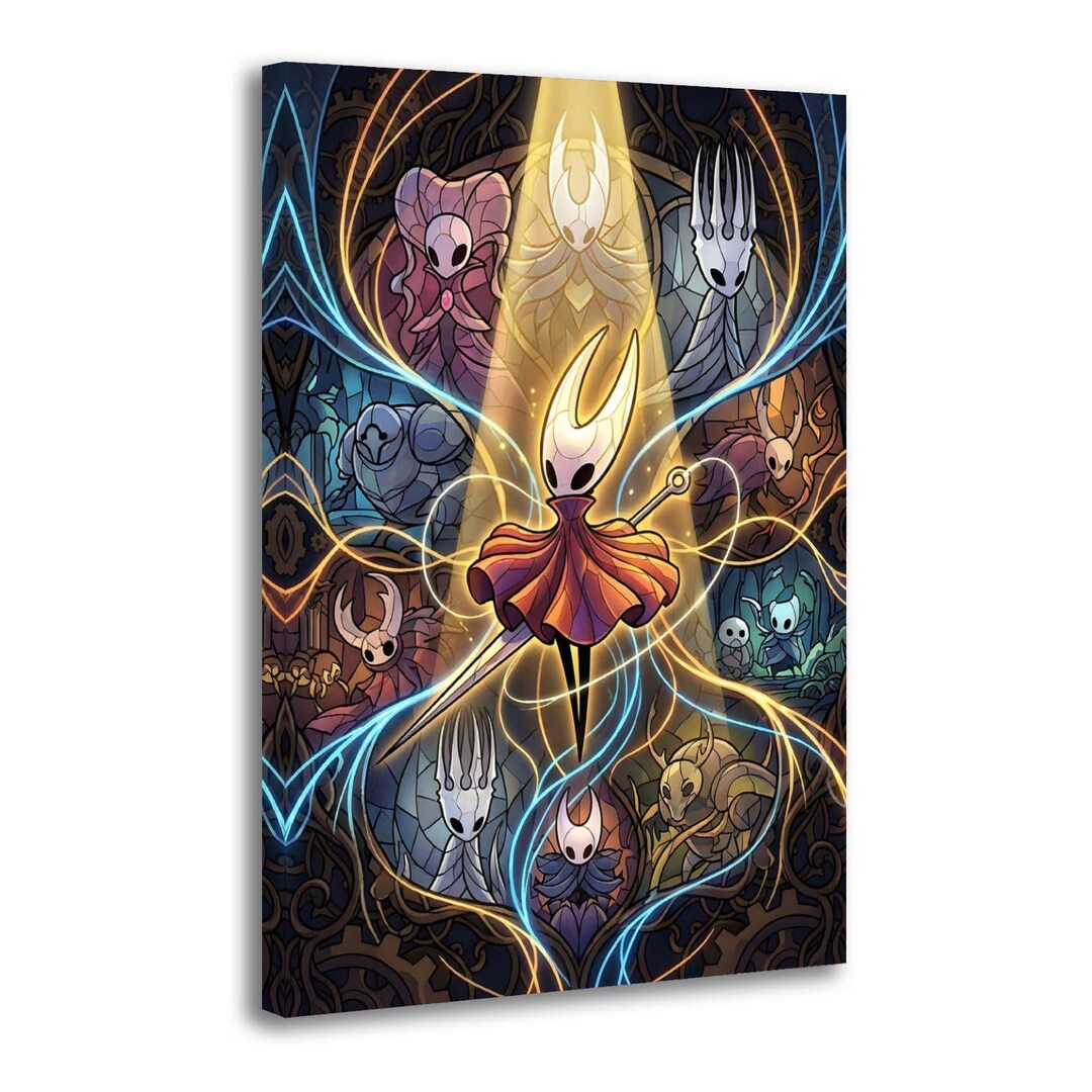 Hollow Knight Hornet Canvas Print, Red Cloak Warrior Art - Etsy