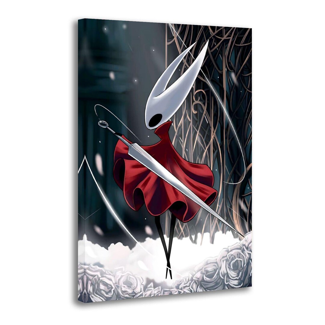 Hollow Knight Hornet Warrior, Red Cloak Canvas Art Print - Etsy