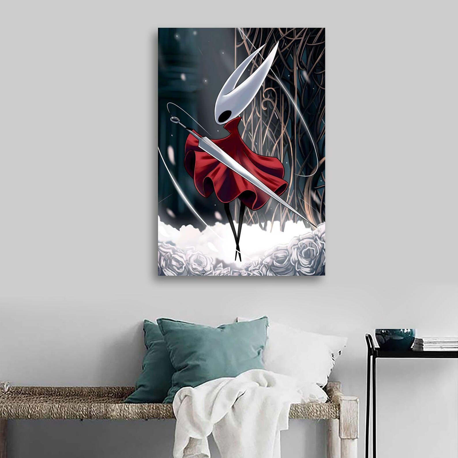 Hollow Knight Hornet Warrior, Red Cloak Canvas Art Print - Etsy