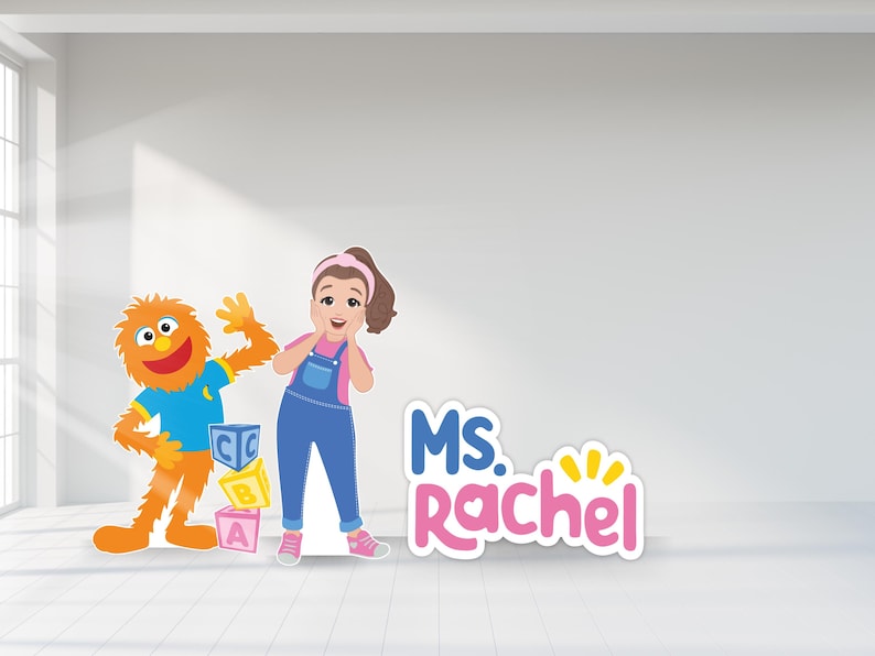 Ms Rachel Birthday Party Standees | Printable Character Cutouts ...