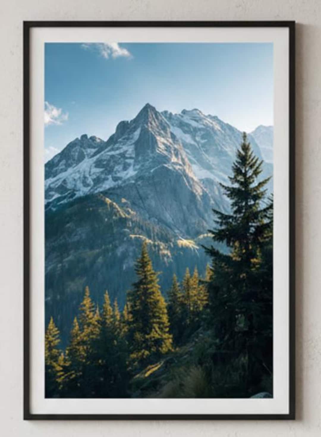 Mountain Poster | Nature Poster, Wall Decor, Landscape, Snow - Etsy Canada