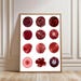 Vintage Retro Print, Red Wall Art, Trendy Room Decor, 8 Ball Collage ...
