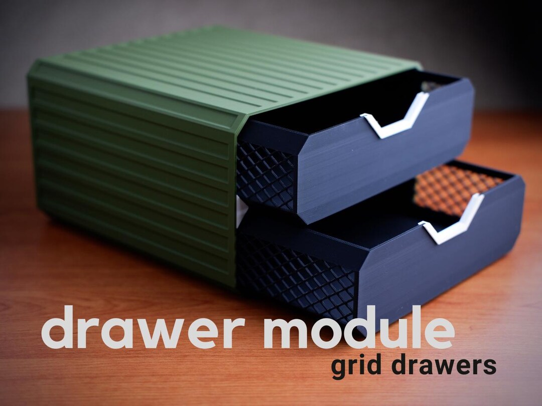 3D Printed Drawer Modular, Modern PLA Desk Organizer, Corparative Gift ...