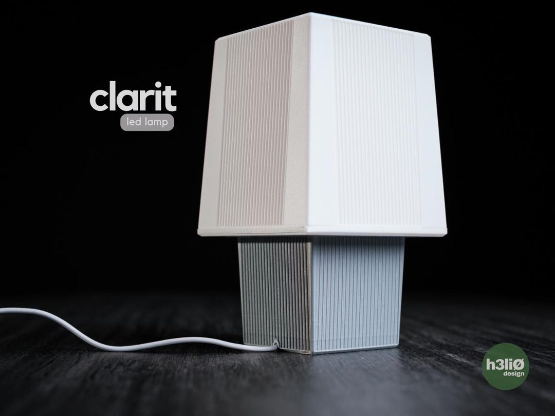 Minimalist Lamp Clarit – Modern Eco-friendly Desk and Bedside Light - Etsy