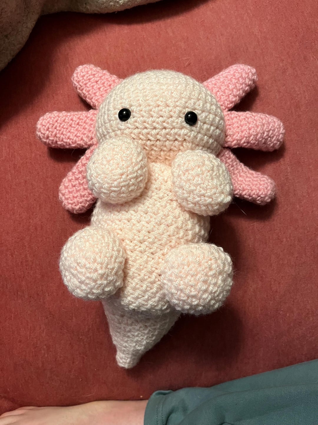 Crochet Axolotl Stuffy, Custom Colors, Handmade Plush - Etsy