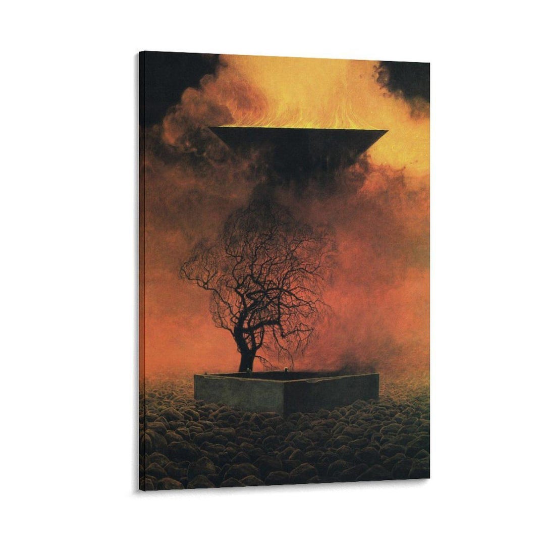ZDZISLAW BEKSINSKI Untitled (1976) Canvas Art Poster and Wall Art ...