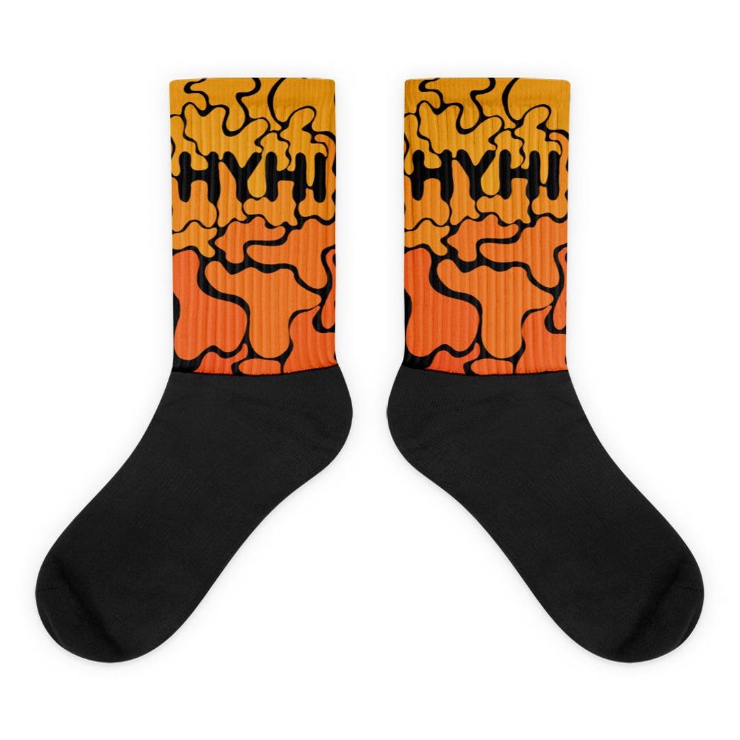 Hyhi Bubble Socks (orange) – Retro Lava Lamp Bubbly Socks | Bright ...
