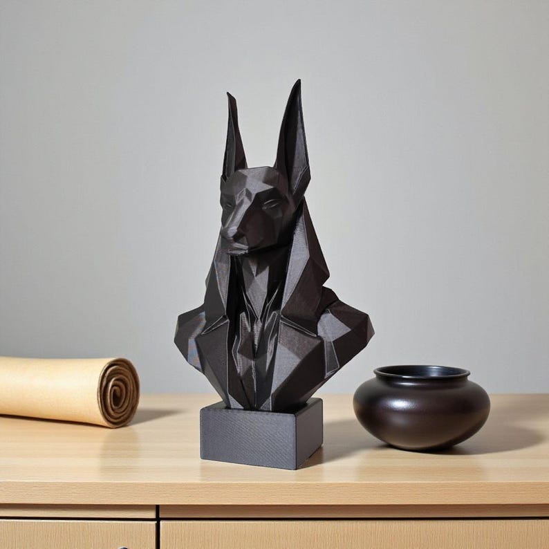Anubis Bust Egyptian God - Etsy