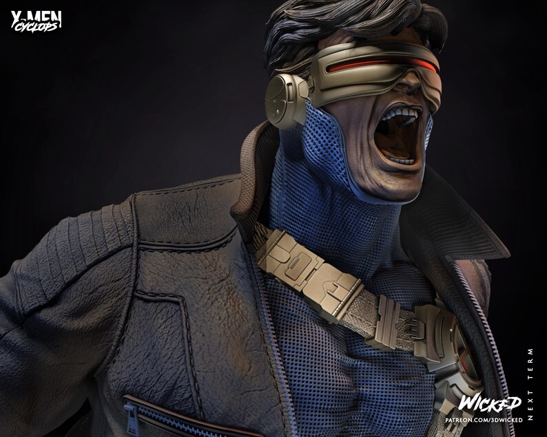 Cyclops Bust 1/6 Scale 3D Printed Unpainted - Etsy