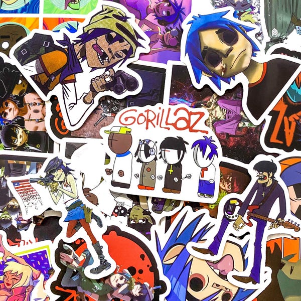Gorillaz Stickers - Etsy