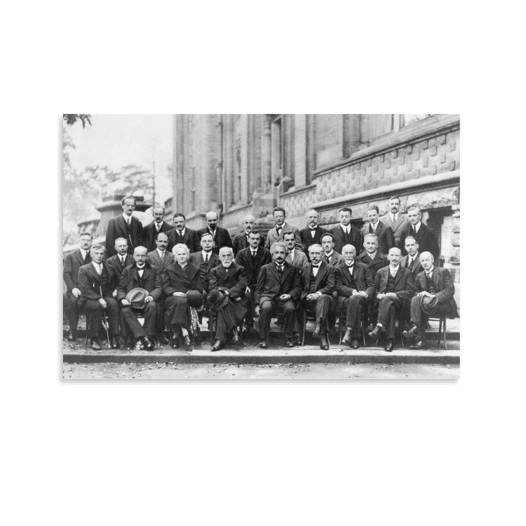 1927 Solvay Conference on Quantum Wall Art Poster Scroll Picture Print ...