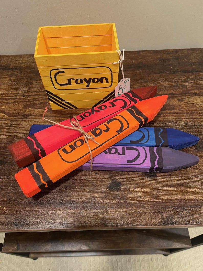 Wooden Crayon Set! - Etsy