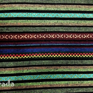 Green Thai Woven Cotton Fabric Tribal Fabric Native Fabric by the Yard ...