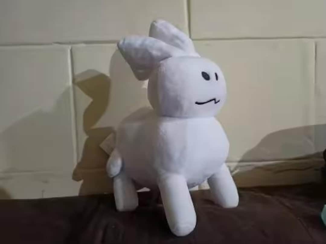 Forsaken Roblox Gubby Plush – Cute White Bunny Collectible Soft Toy ...