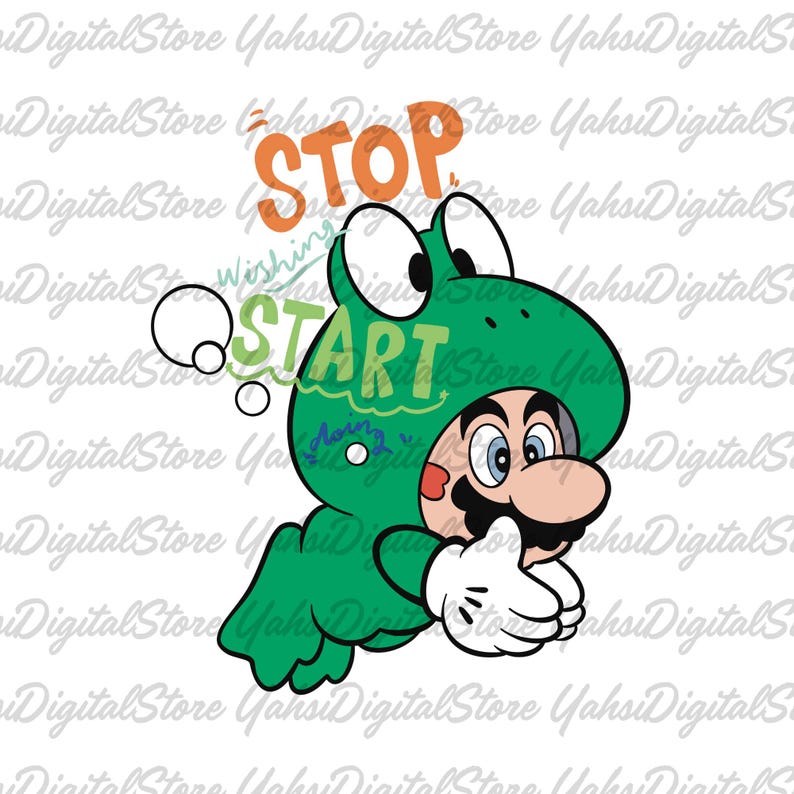 Super Mario Frog Suit PNG, Printable Clipart (digital Download) - Etsy