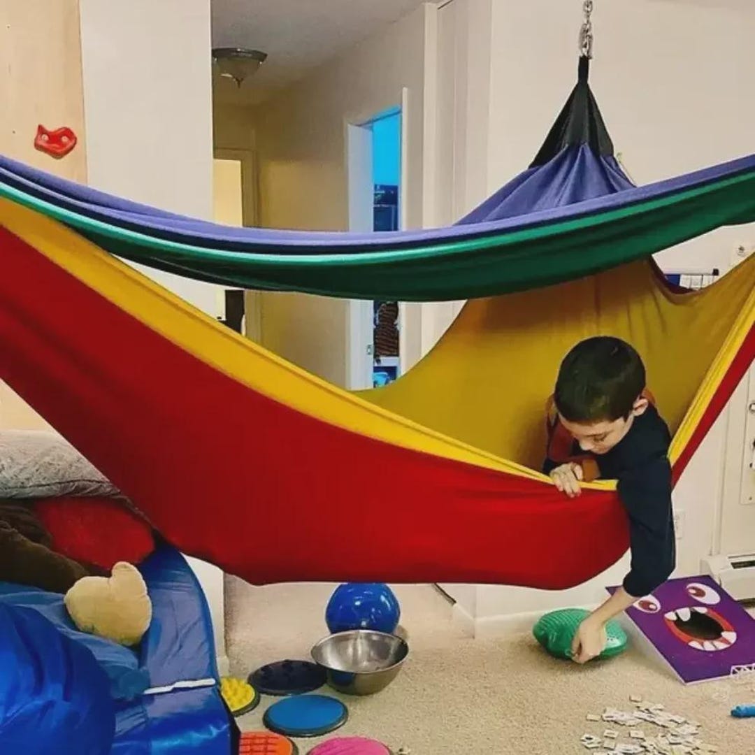 Kids Aerial Fabric Swing: Acrobat Hanging Hammock for Home - Etsy