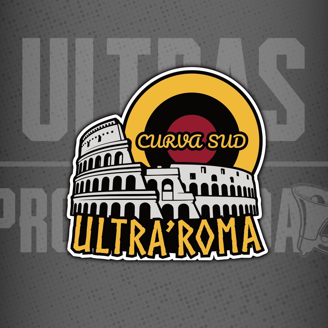 AS Roma Sticker Digital | Ultras Design | Football Sticker | Instant ...