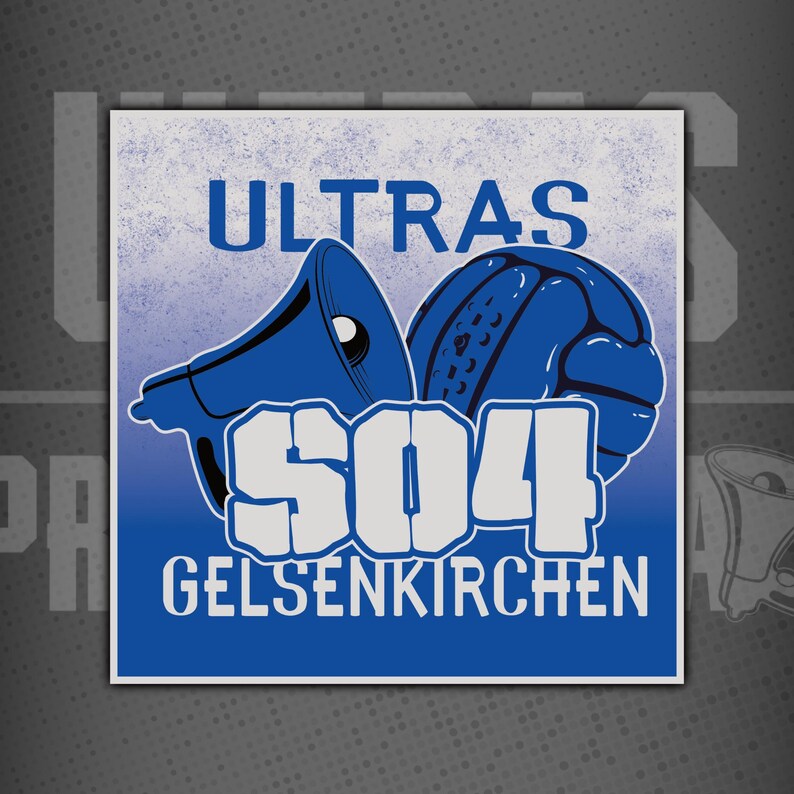 Schalke 04 Stickers Digital | Ultras Design | 4 Football Stickers ...