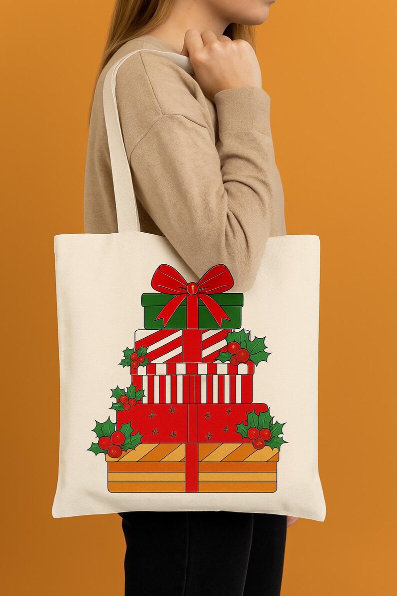 Christmas Gift Boxes PNG, Red Green Holiday Wrapping SVG, Printable ...
