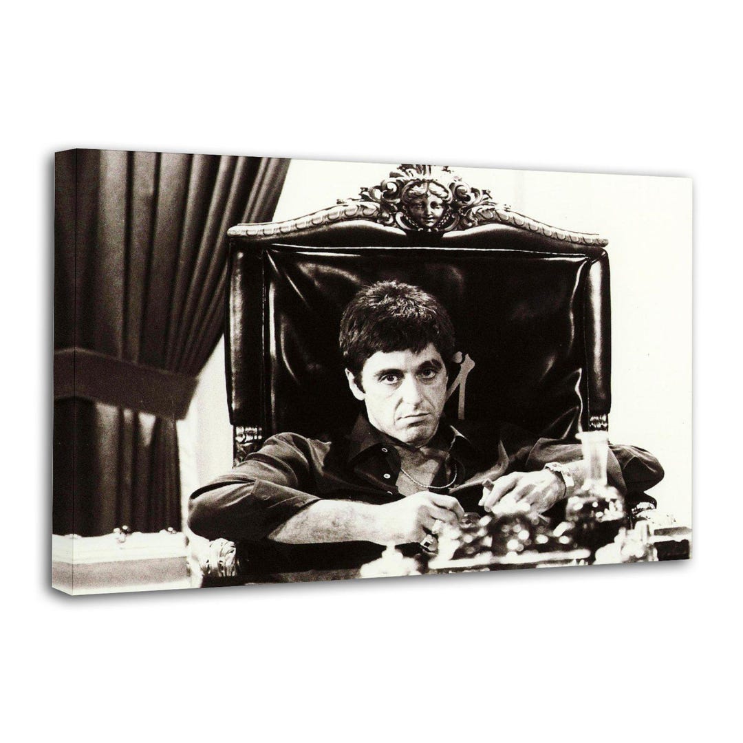The Godfather Scarface Poster Wall Art Paint Canva Gift Living Room ...