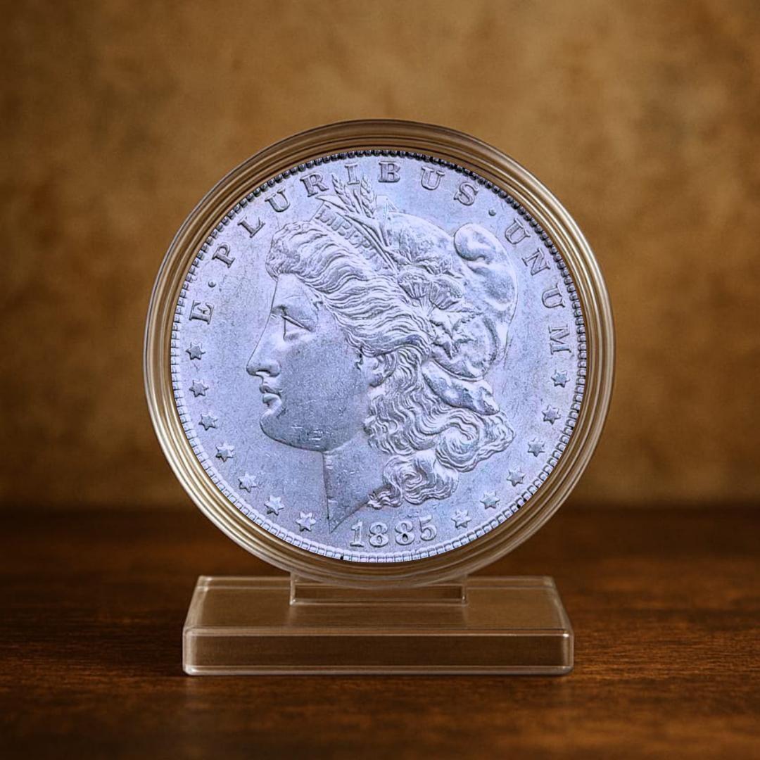 1885 Morgan Dollar – Silver-plated Rare U.S. Commemorative Coin ...