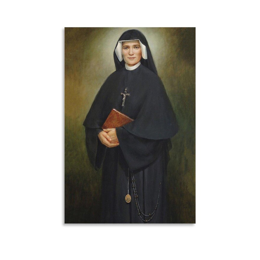 Maria Faustina Kowalska Portrait of a Nun Poster Home Art Wall ...