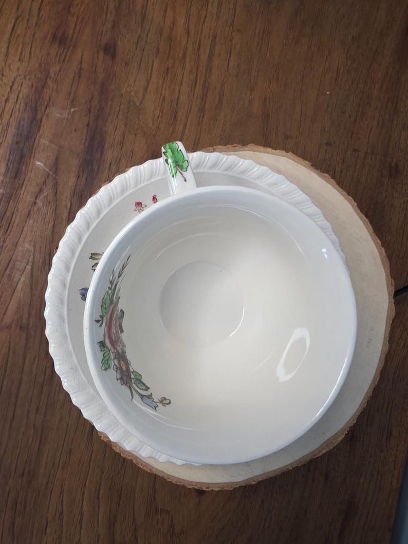 Vintage Johnson Brothers Windsor Ware "garden Bouquet" Flat Cup and ...