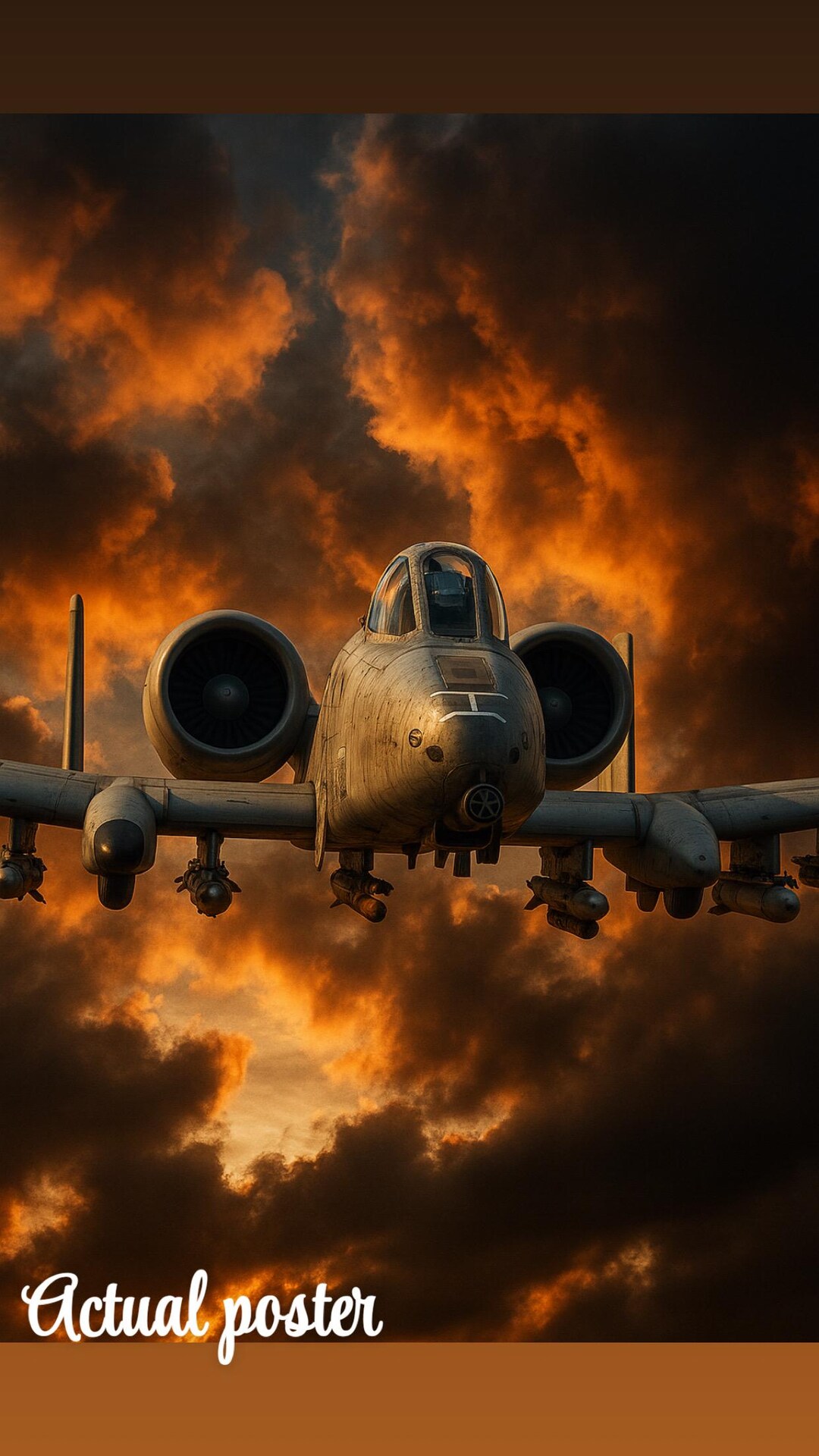A-10 Warthog Poster | Military Jet Wall Art | Aviation Digital Print ...