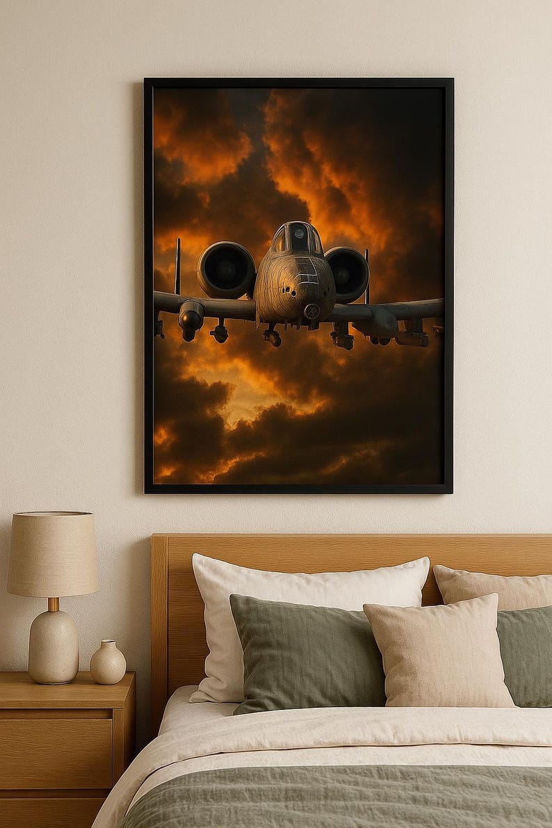 A-10 Warthog Poster | Military Jet Wall Art | Aviation Digital Print ...