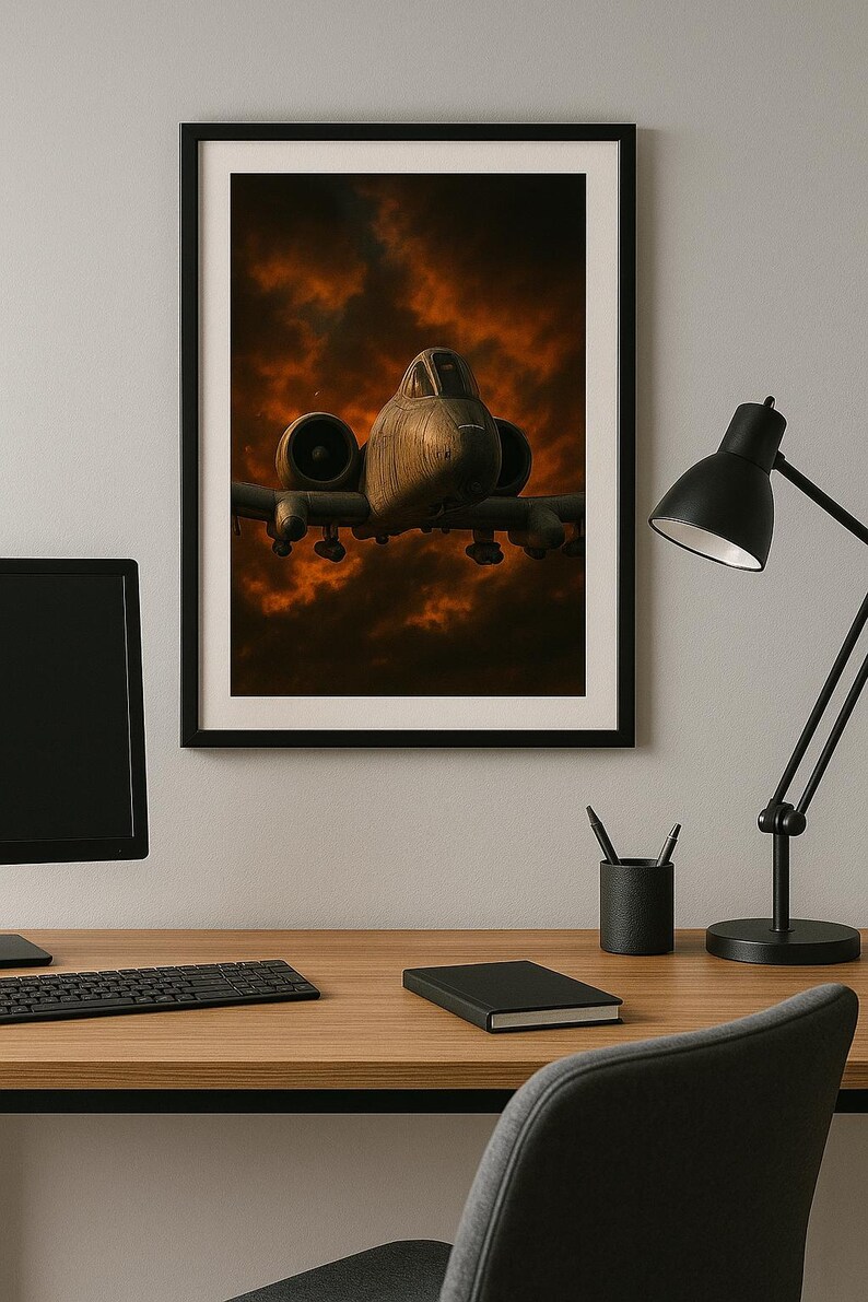 A-10 Warthog Poster | Military Jet Wall Art | Aviation Digital Print ...