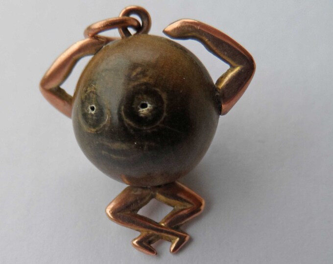 Rare 9ct Gold Touch Wud Touch Wood WW1 Lucky Charm Fums up Etc - Etsy