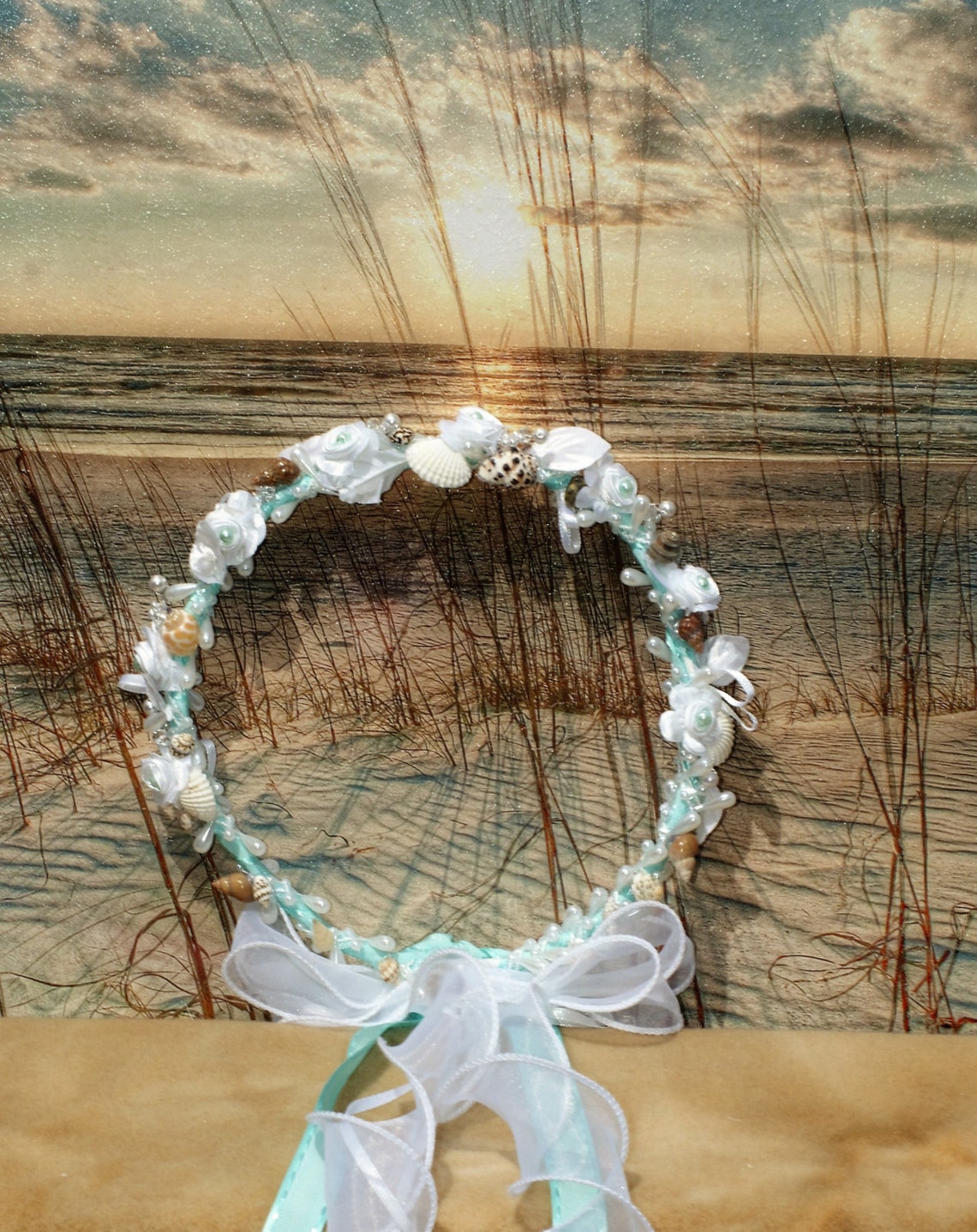 Aqua Seashell Bridal Crown/ Headpiece Accessory - Etsy